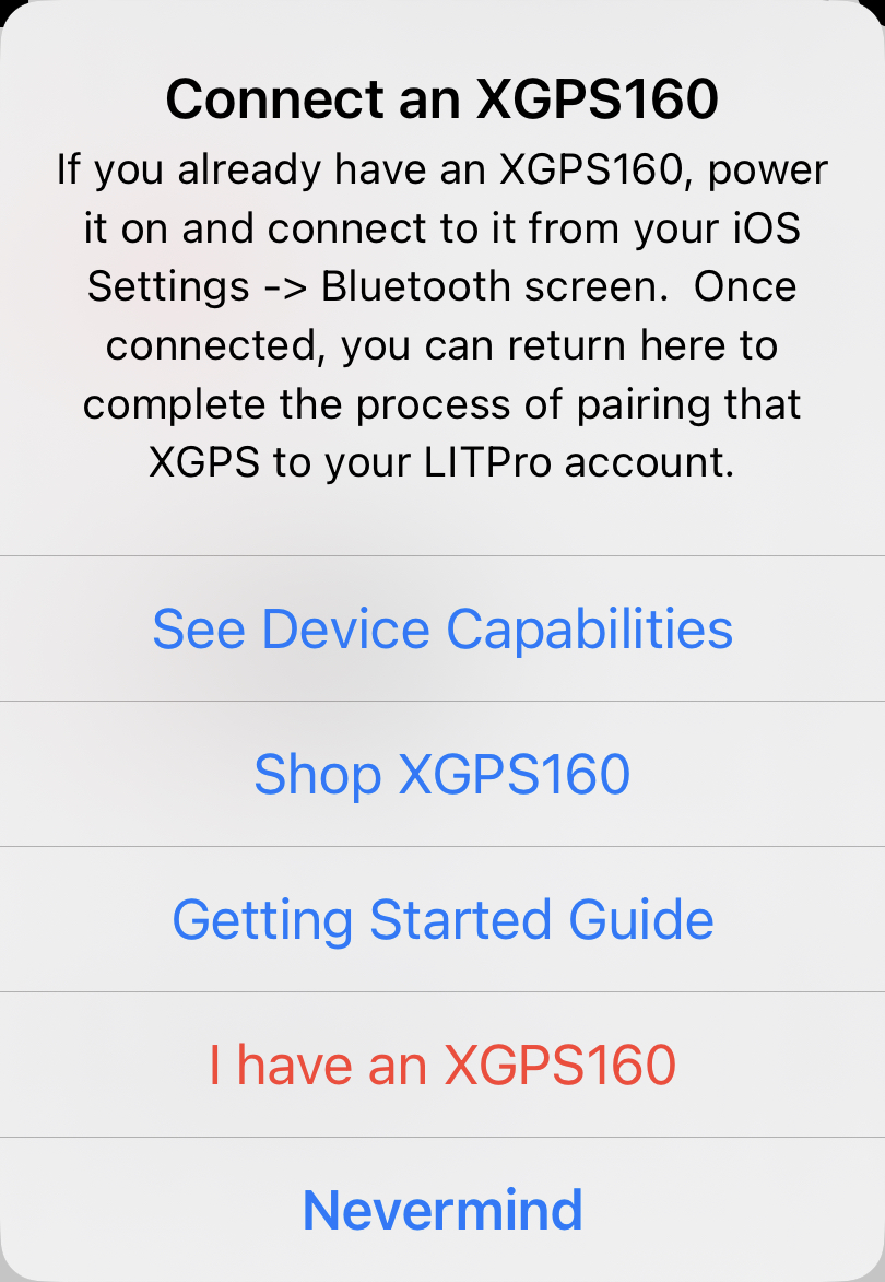 How to get started with an XGPS160 – LITPro Support